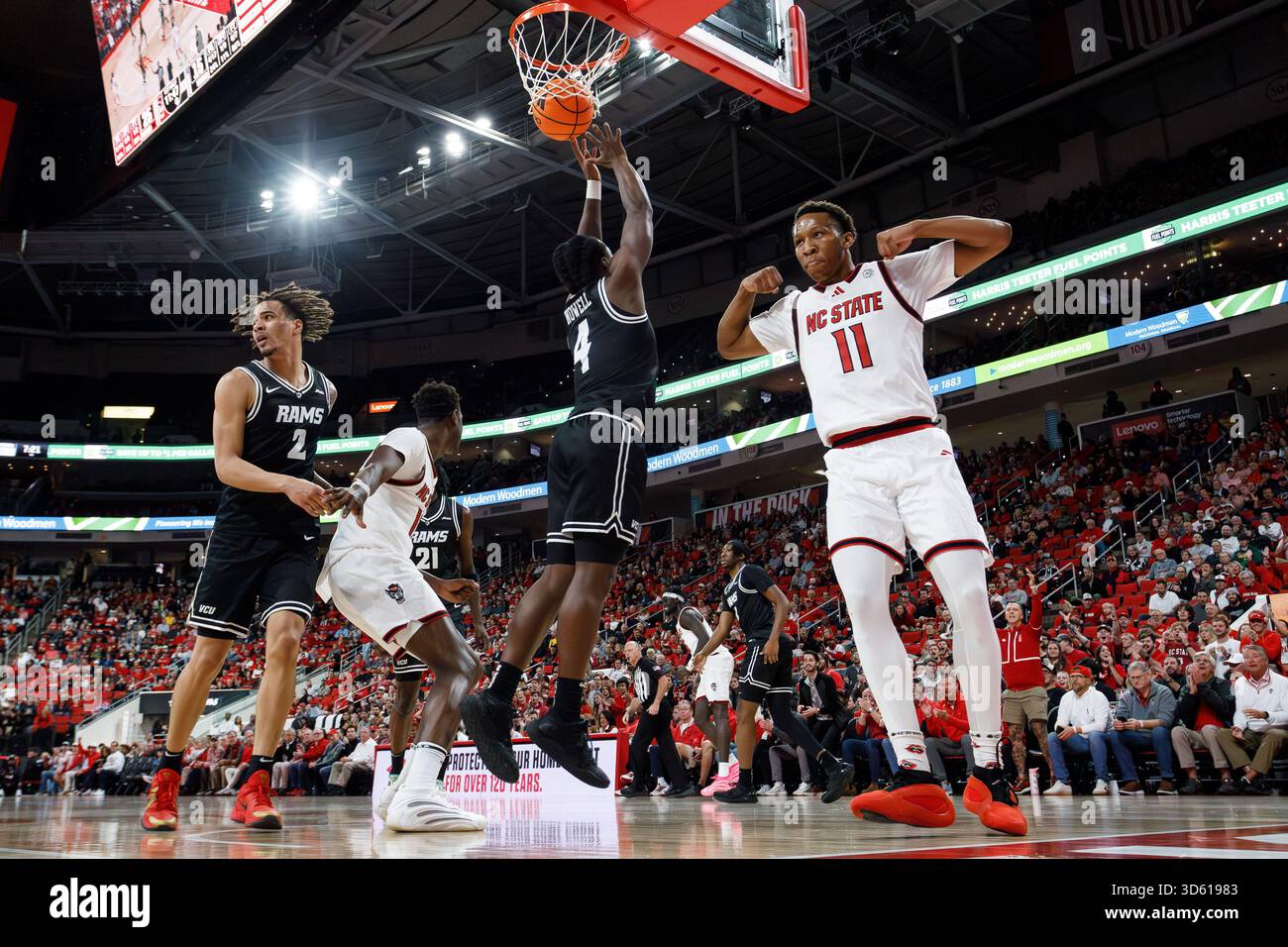 North Carolina State's Quadir Copeland (11) reacts after scoring ...