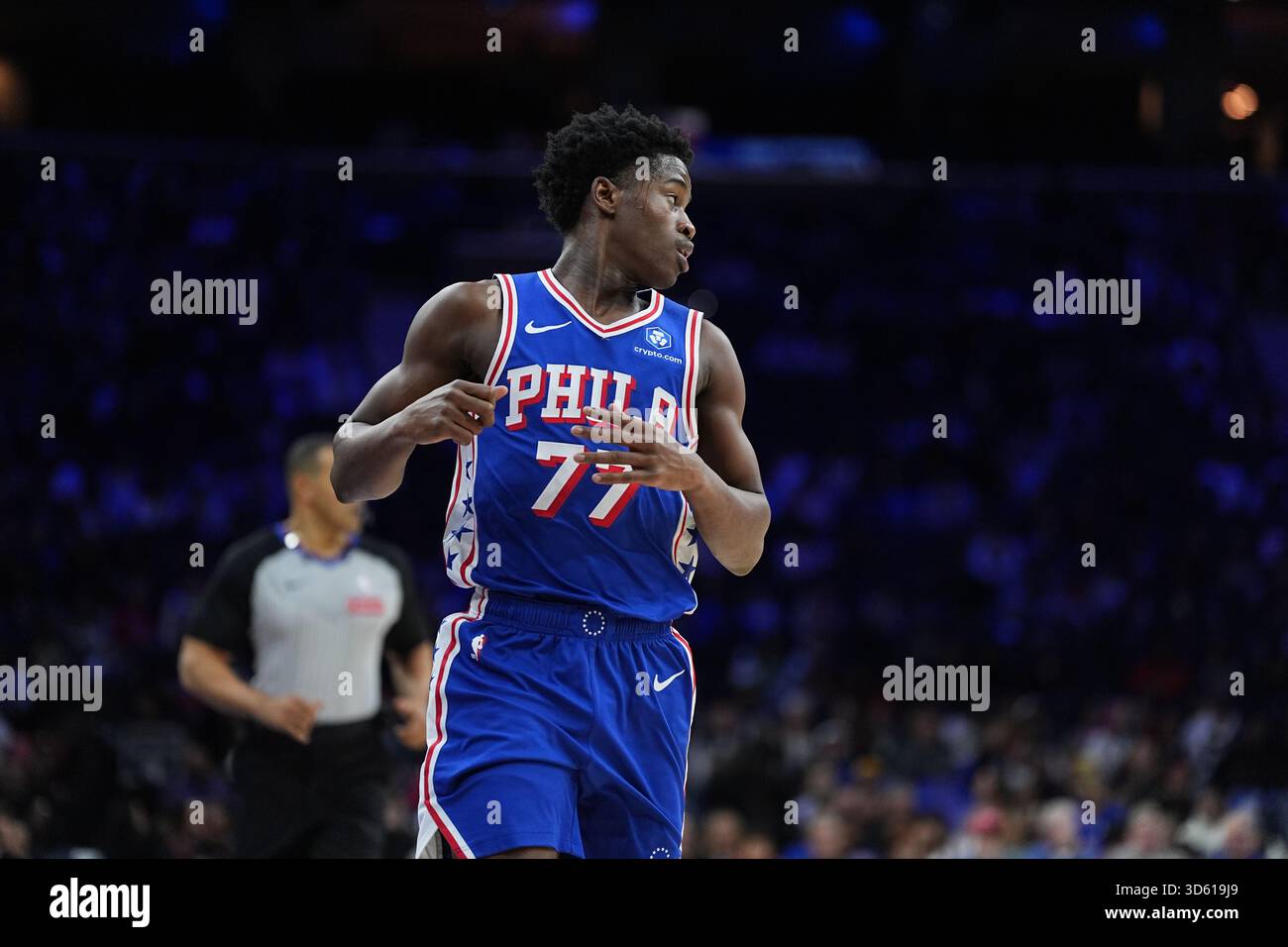 Philadelphia 76ers' Vj Edgecombe in action during an NBA basketball ...