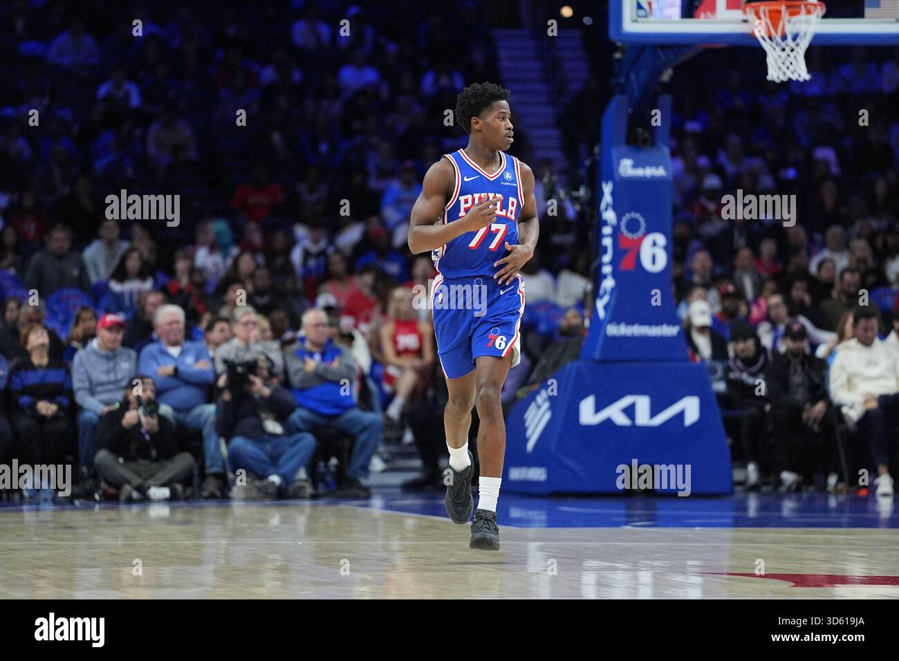 Philadelphia 76ers' Vj Edgecombe in action during an NBA basketball ...