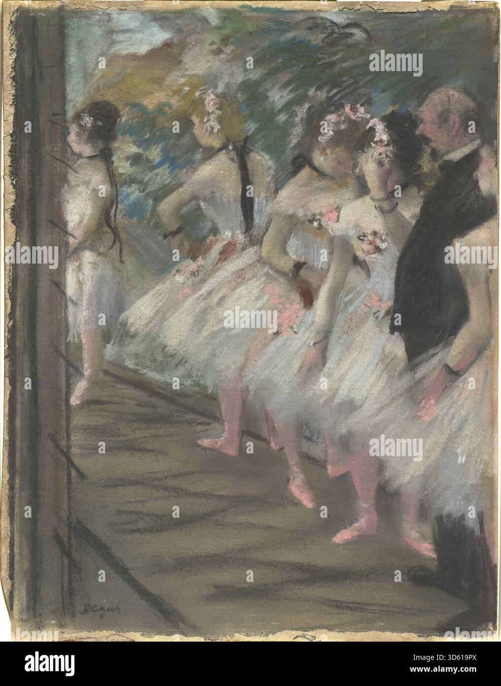 Painting and pastel by Edgar Degas circa 1880 depicting ballet dancers ...