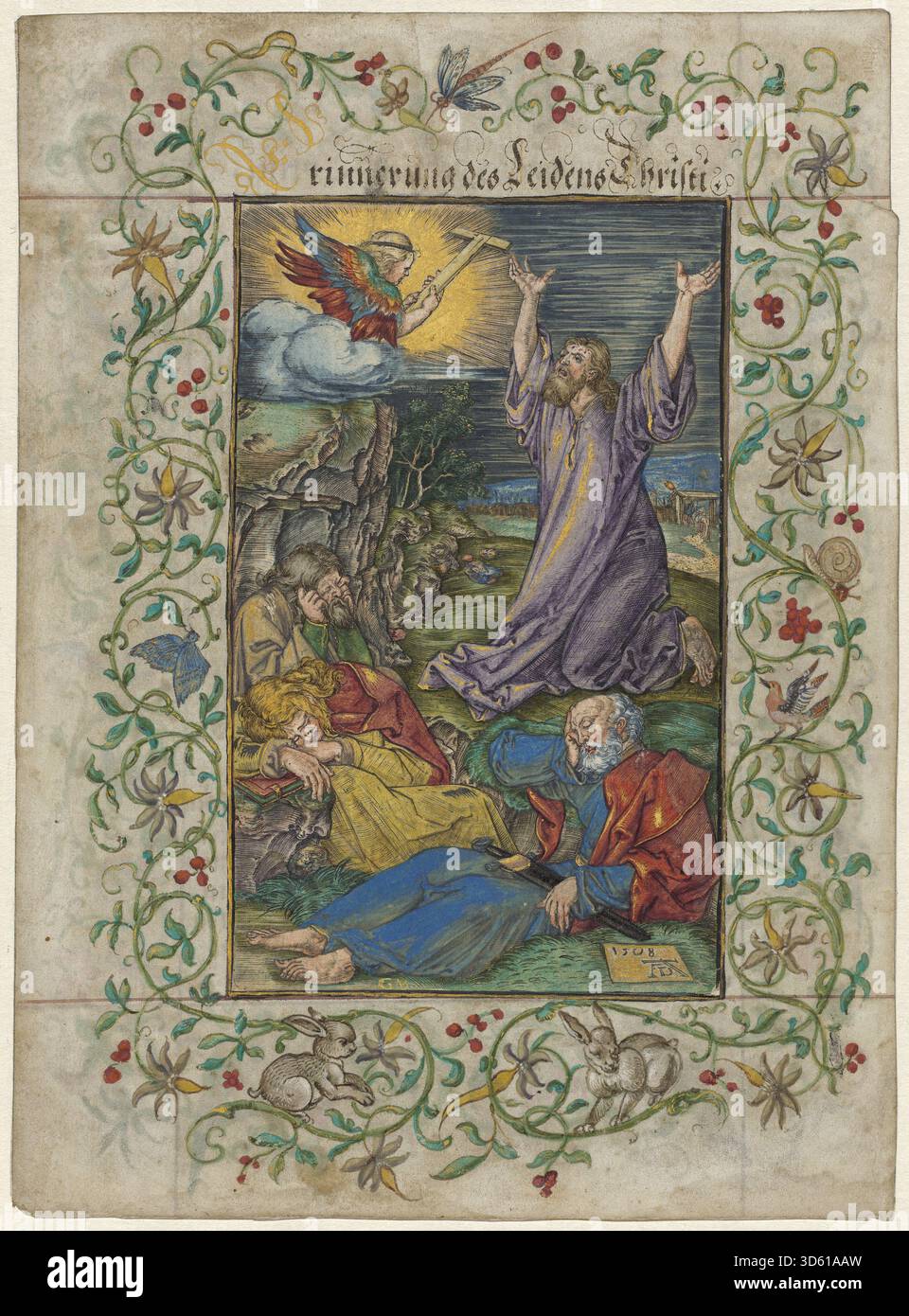 Christ on the Mount of Olives (1508, 1580s) by Albrecht Dürer and Georg ...