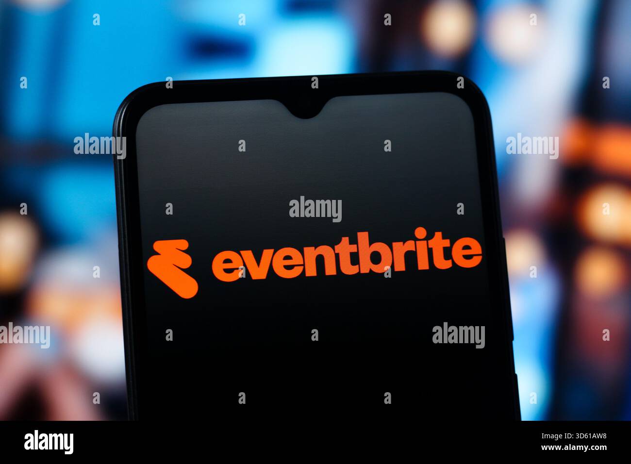 In this photo illustration, the Eventbrite logo is seen displayed on a ...