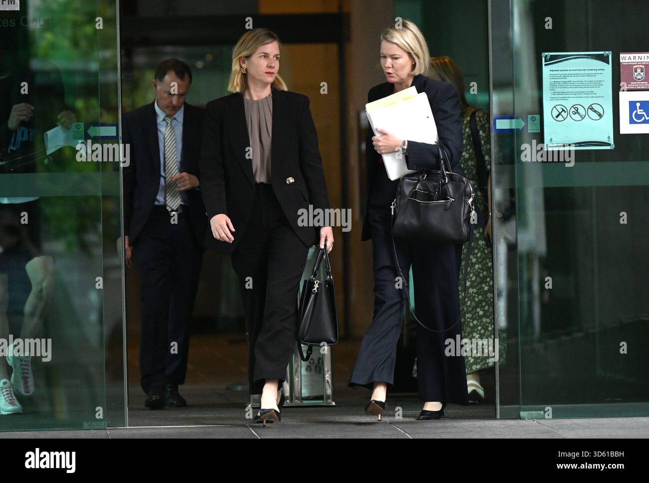 Ruth O'Gorman KC (left) is seen outside the Commission of Inquiry into ...