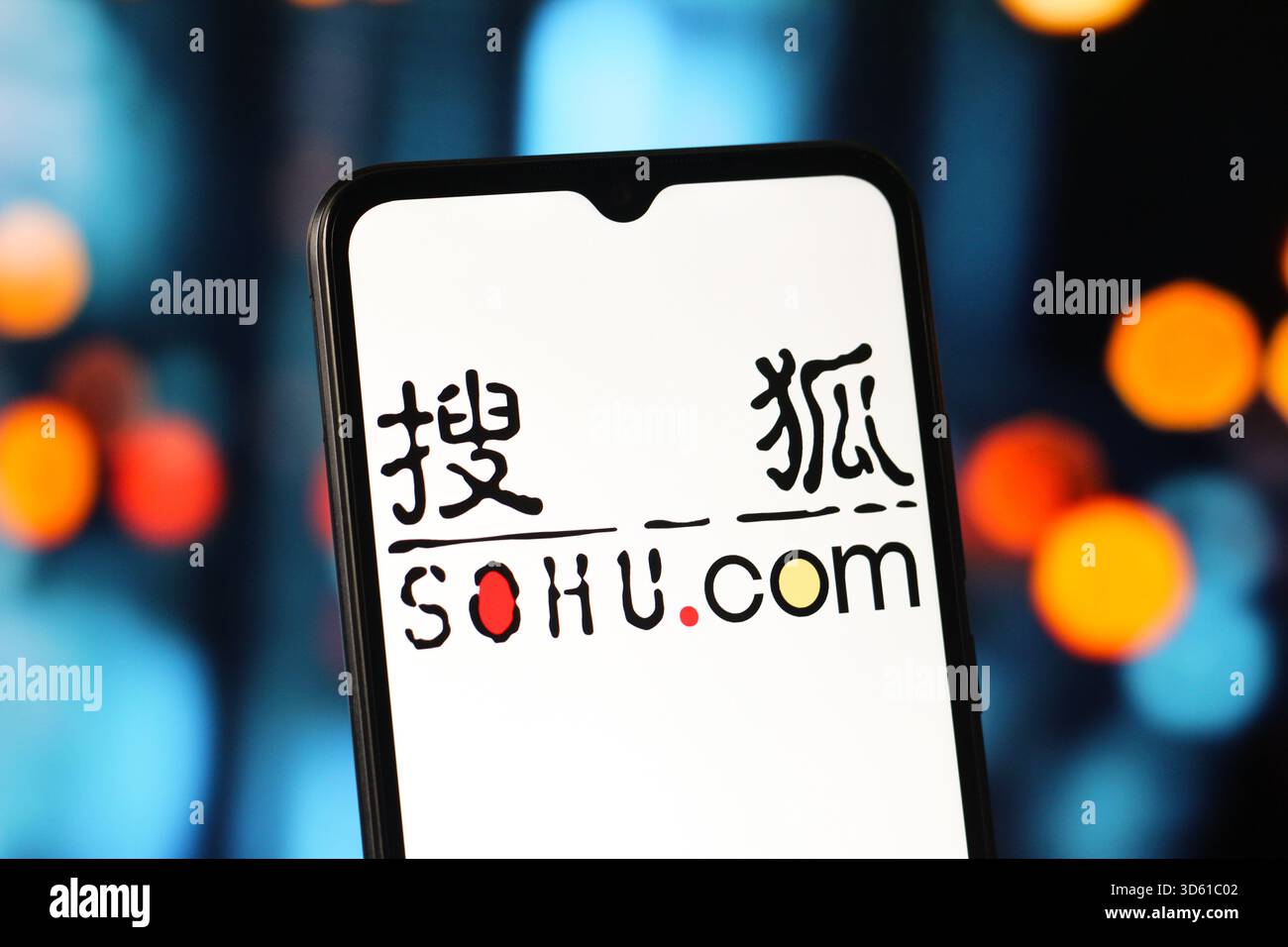In this photo illustration, the Sohu logo is seen displayed on a ...