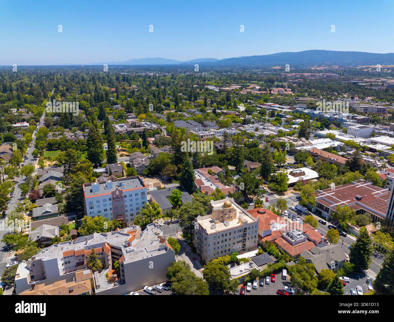 City palo alto hall aerial hi-res stock photography and images - Alamy