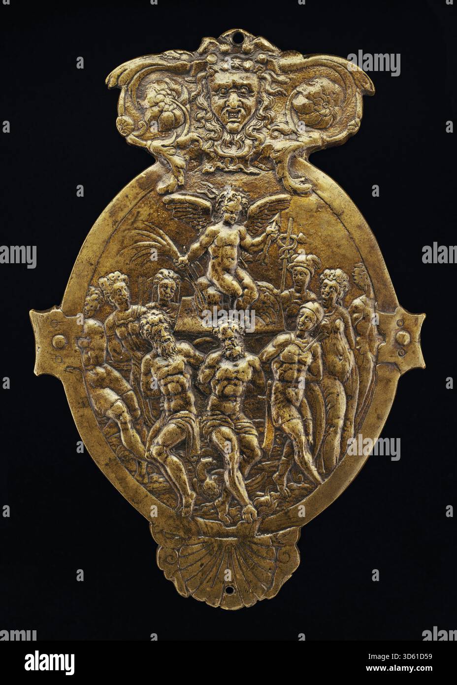 A late 16th or 17th-century Italian artwork depicting the Triumph of ...