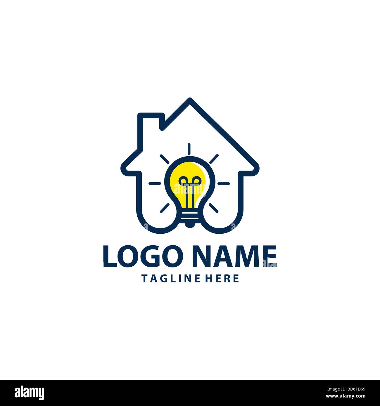 Logo house minimalist interior hi-res stock photography and images - Alamy
