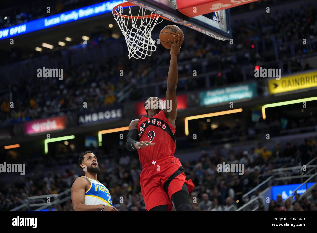 Toronto Raptors forward/guard RJ Barrett (9) in action during the first ...