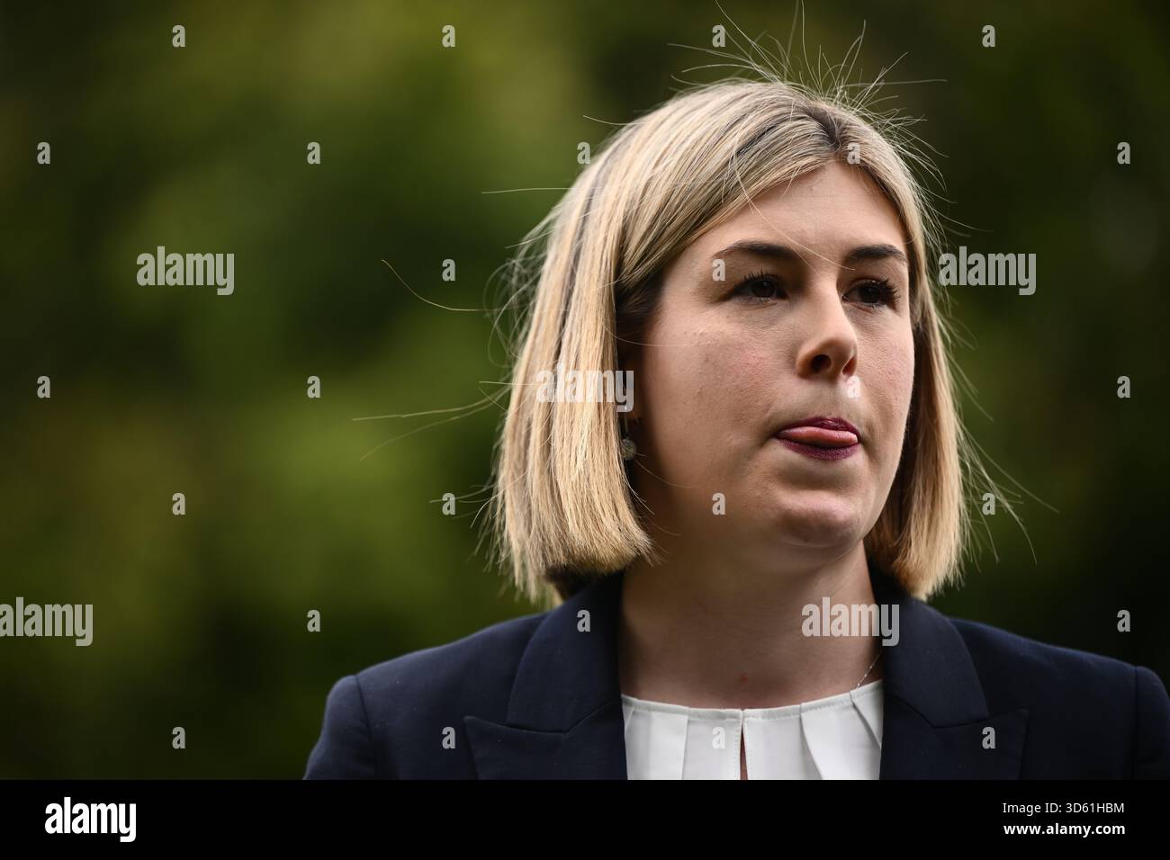 Victorian Opposition Leader Jess Wilson speaks to media following a Victorian Liberal party room ...