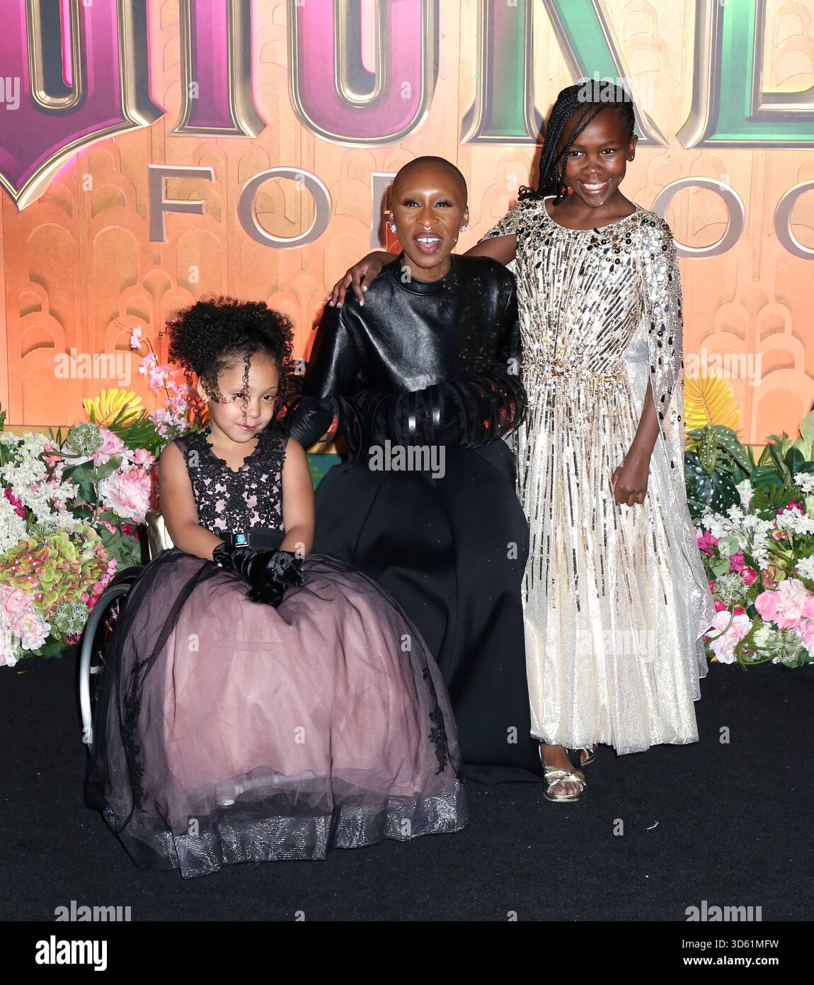 Cesily Collette Taylor, Cynthia Erivo and Karis Musongole attending the ...