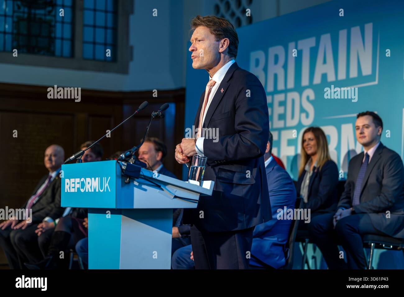 Church House Westminster — 17 November 2025. Reform UK leader Richard ...
