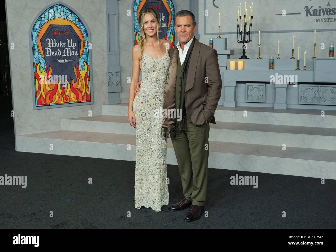Kathryn Boyd Brolin, left, and Josh Brolin arrive at the premiere of ...