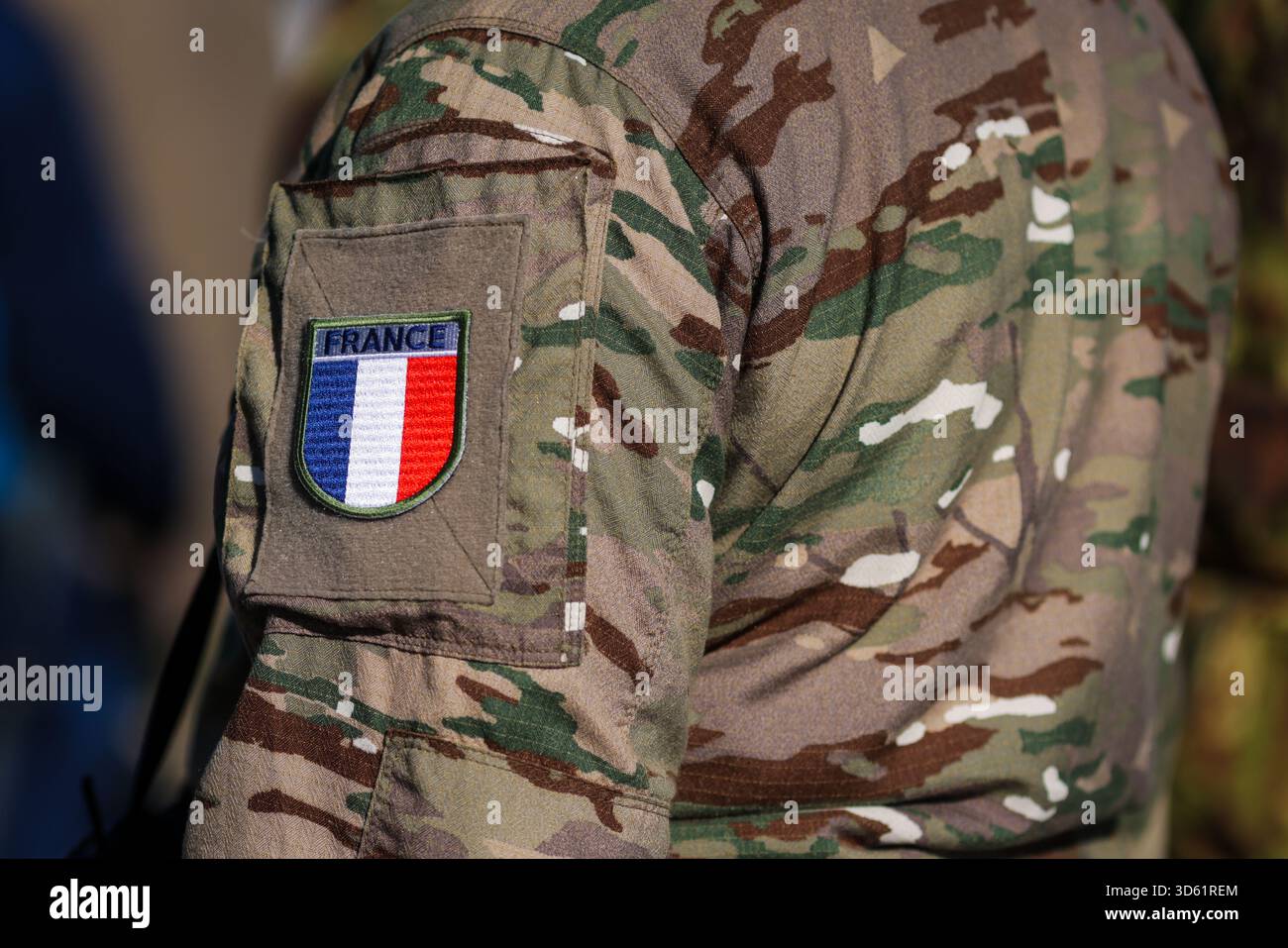 French soldier in combat gear during a NATo Multinational Exercise ...