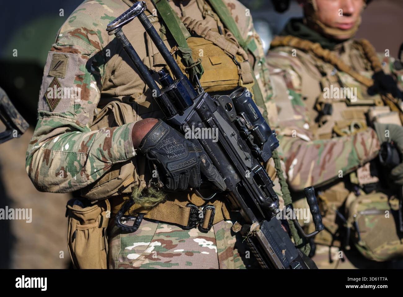 Cincu, Romania - November 13, 2025: French soldier in combat gear ...