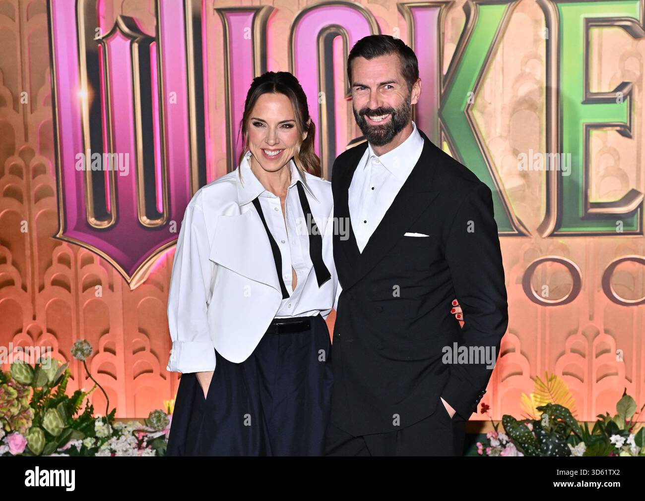 Melanie C, left, and Christopher Dingwall attend the premiere of ...