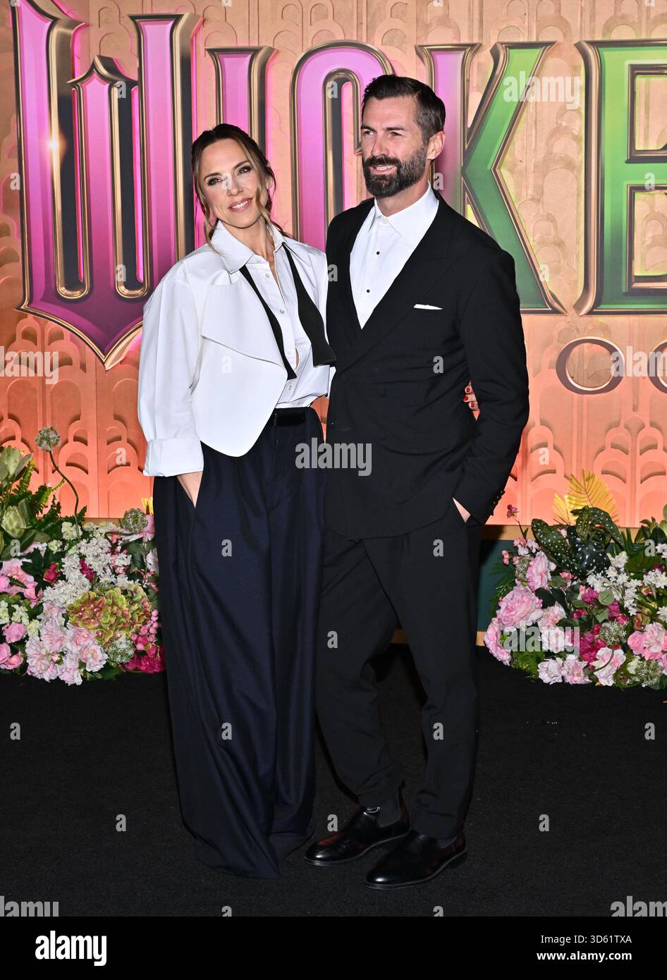Melanie C, left, and Christopher Dingwall attend the premiere of ...