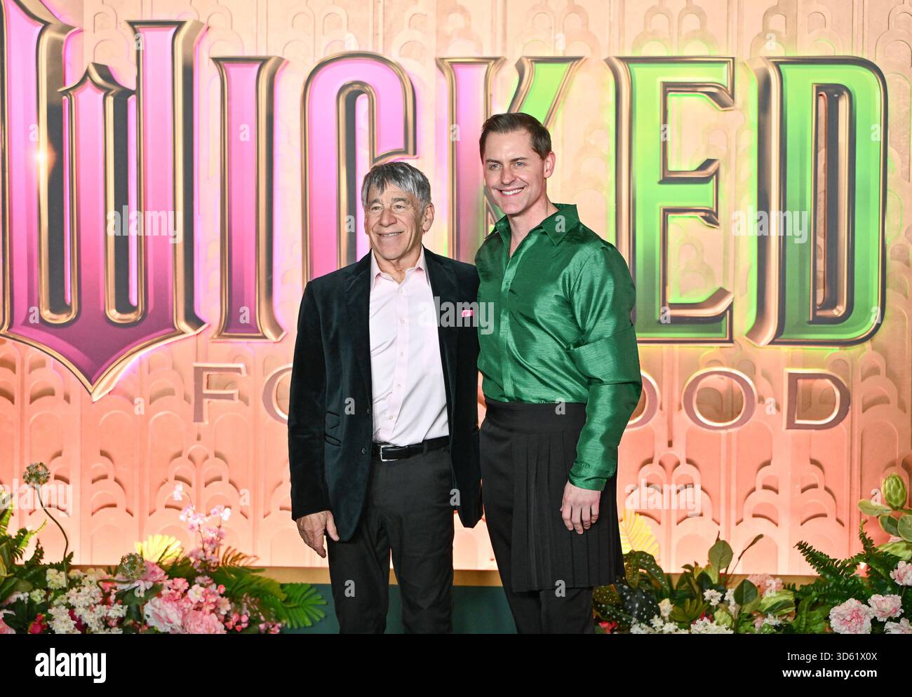 Stephen Schwartz, left, and Michael McCorry Rose attend the premiere of ...