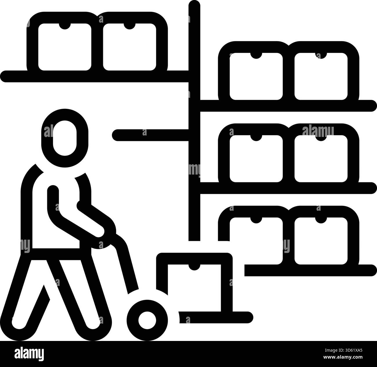 Icon inventory optimization Cut Out Stock Images & Pictures - Alamy