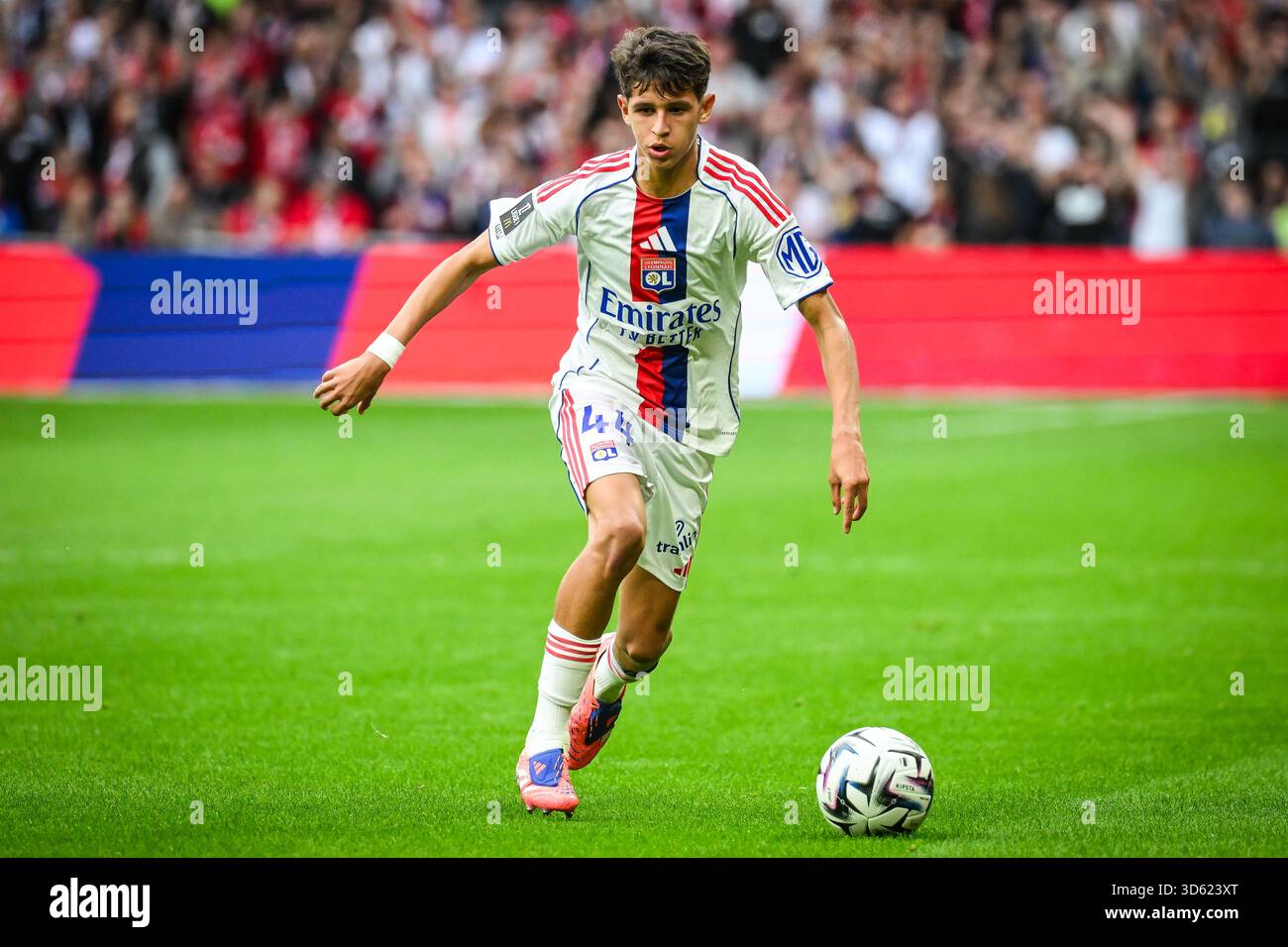 Khalis MERAH of Lyon during the French championship Ligue 1 football ...