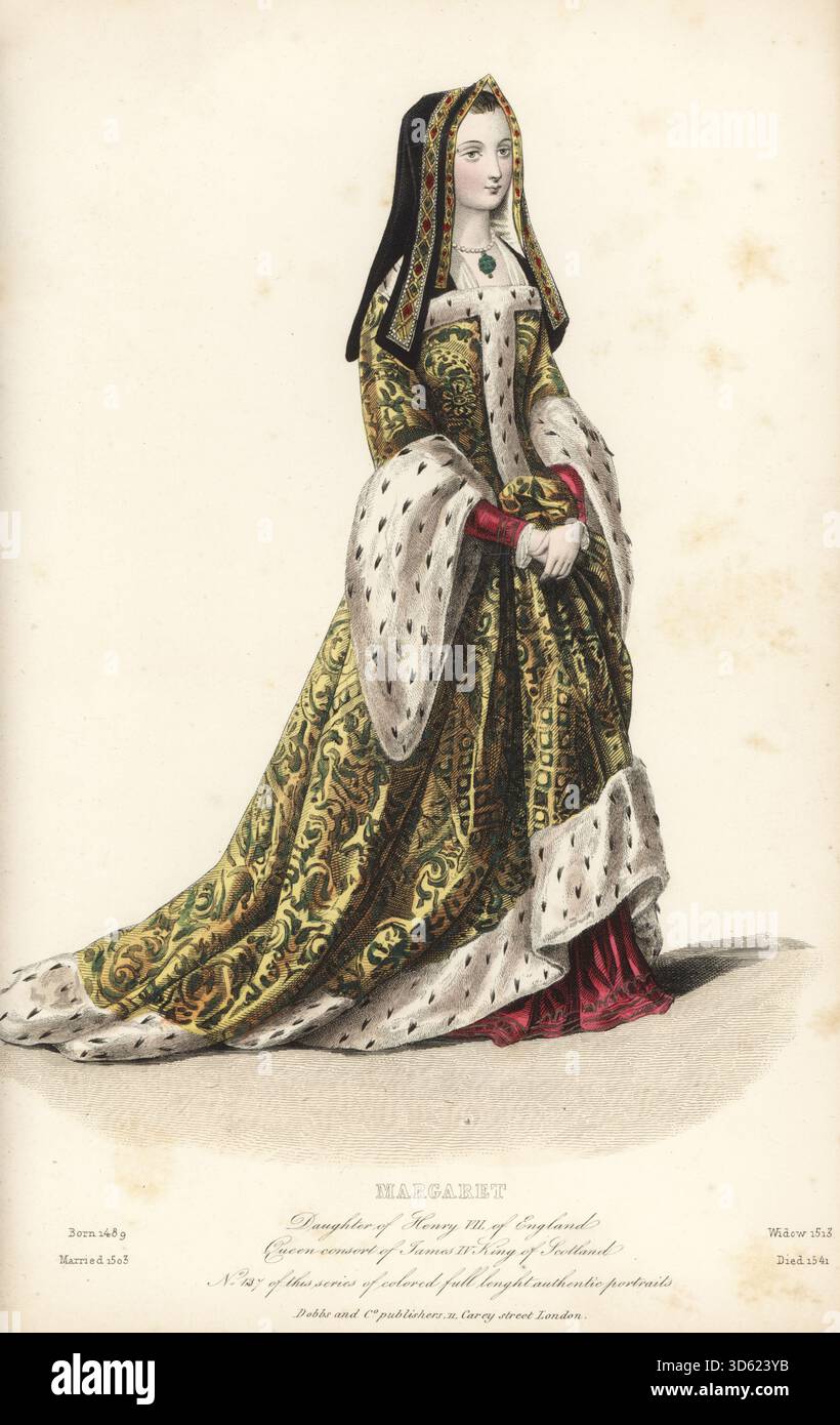 Margaret Tudor, daughter of Henry VII of England and Elizabeth of York ...