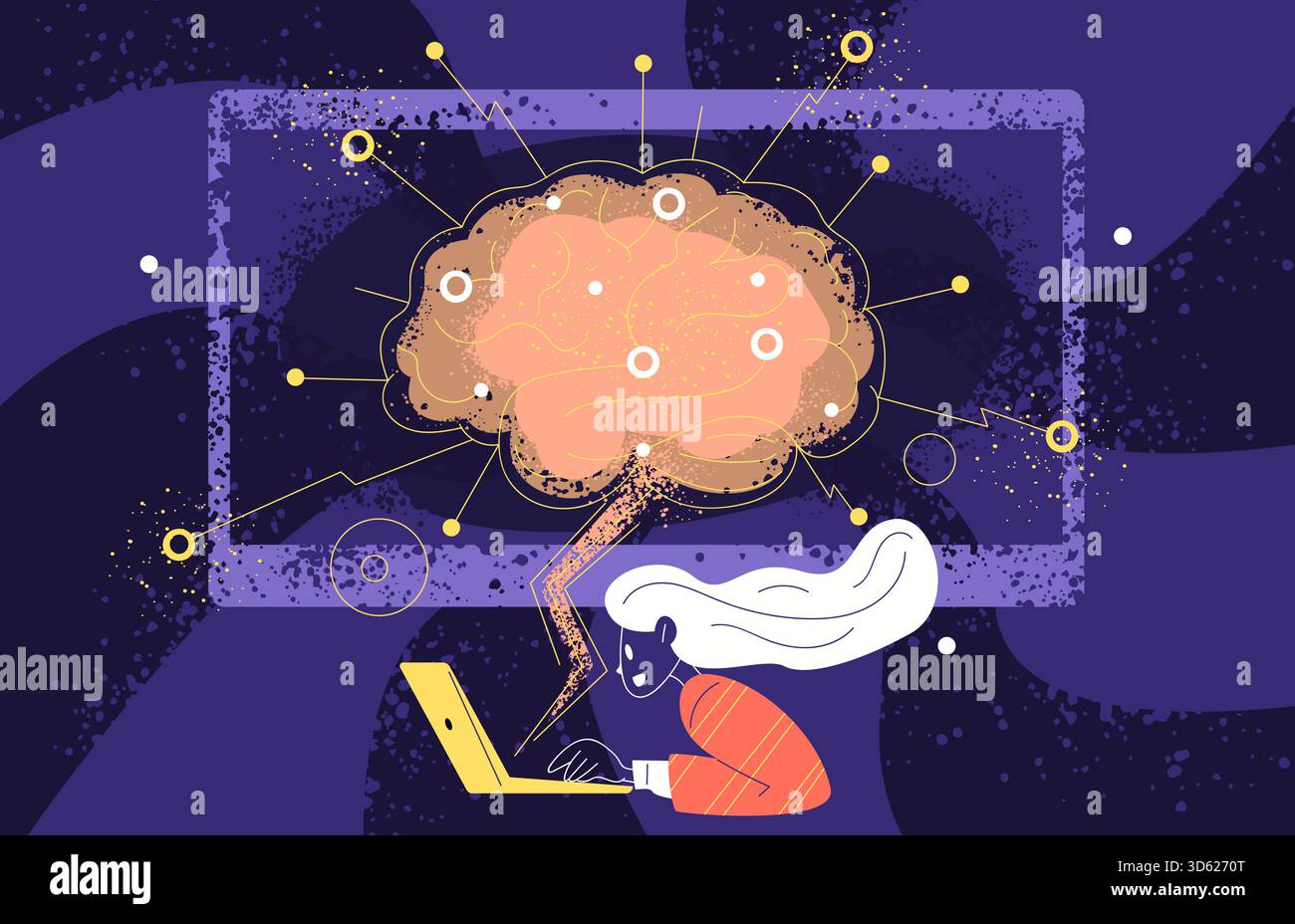 Generative ai human neural Stock Vector Images - Alamy