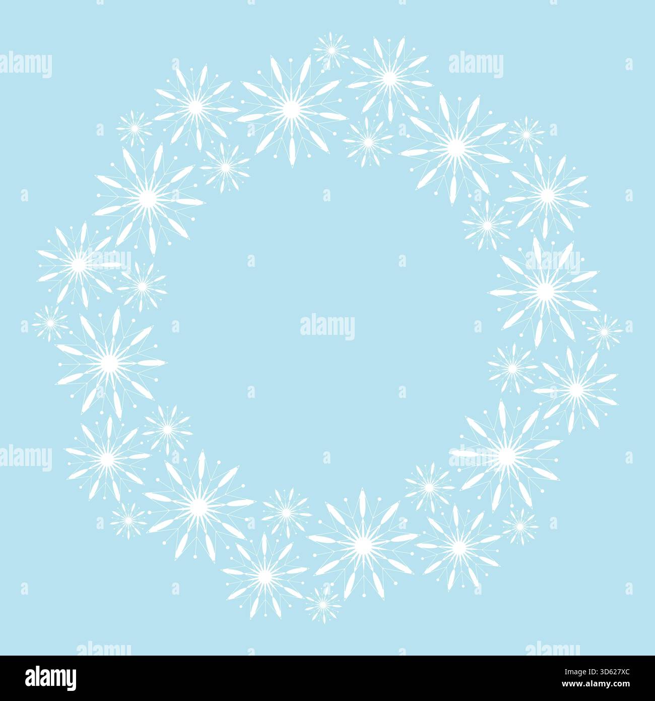 Winter illustration detailed snowflake Stock Vector Images - Alamy