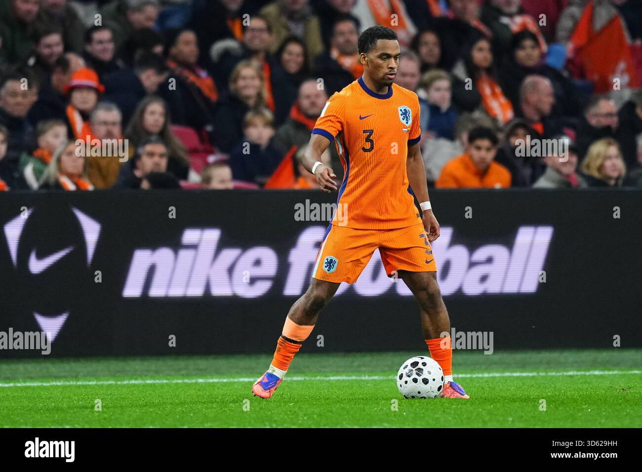 Netherlands' Jurrien Timber during a World Cup 2026 group G qualifying ...