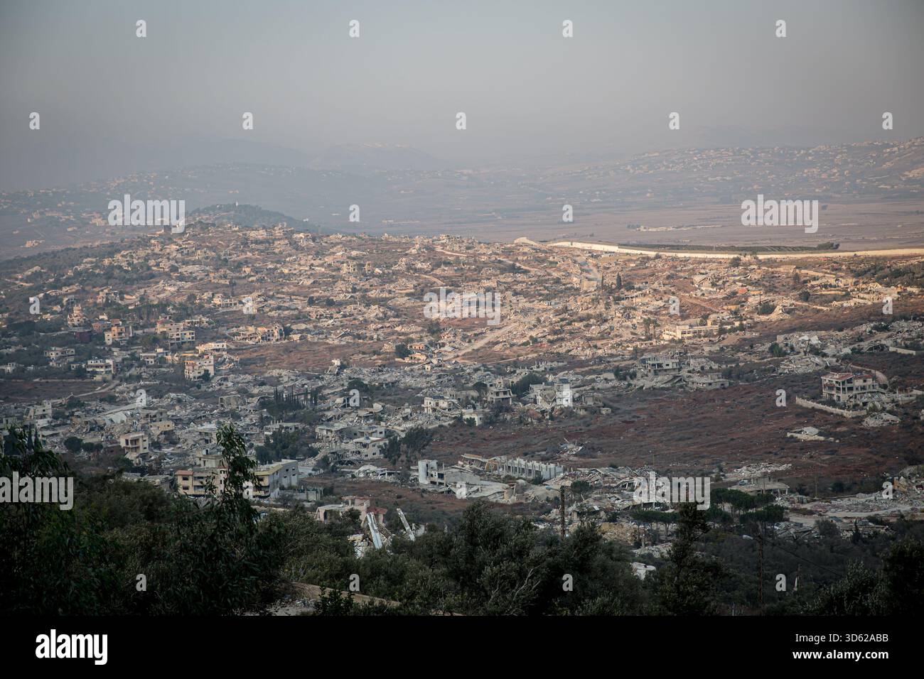 The ruins of the Lebanese border village of Kfar Kila. November 27 ...