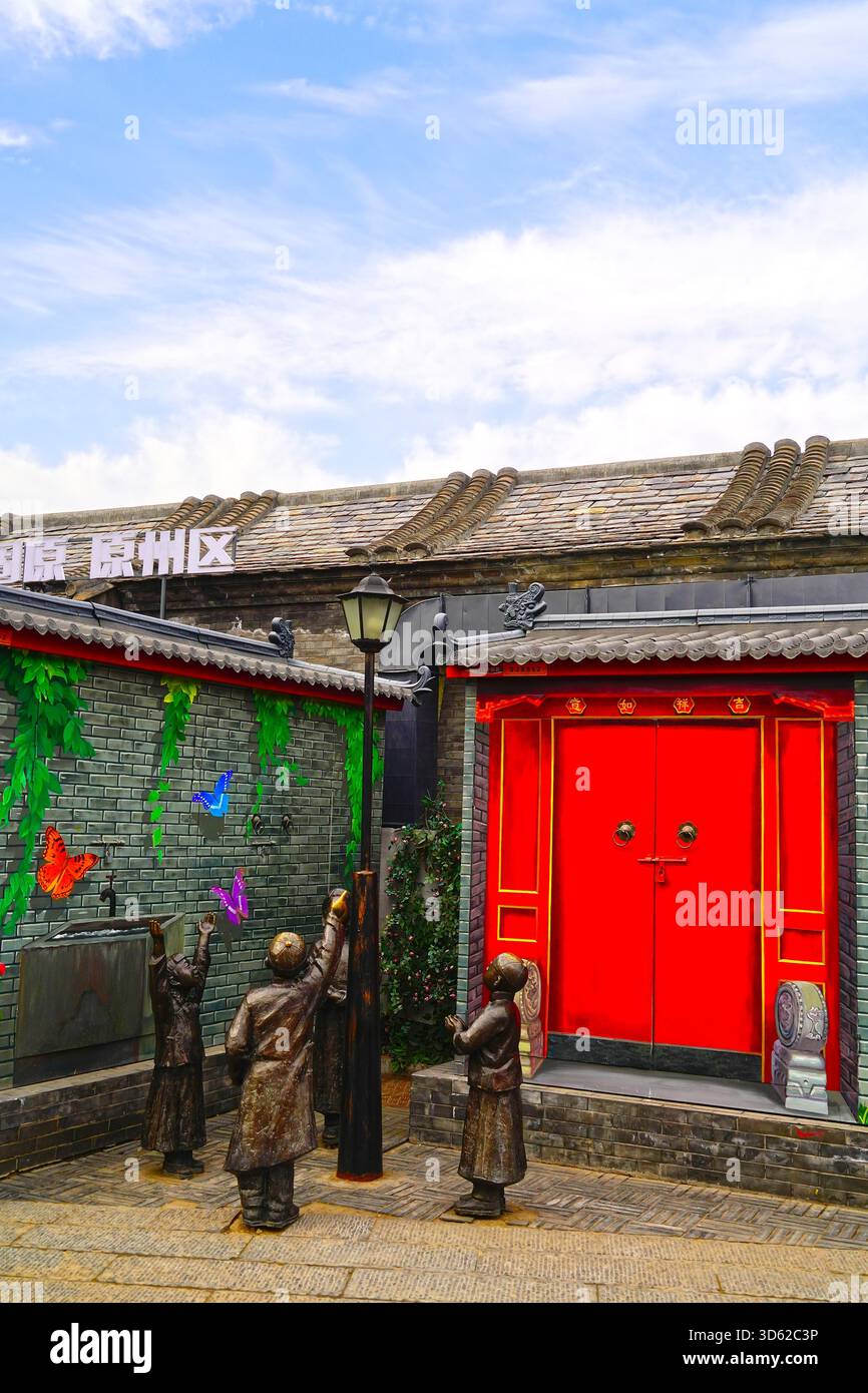 Cat murals on the walls in Beijing, China, 15 November, 2025. (Photo by Imaginechina/Sipa USA ...