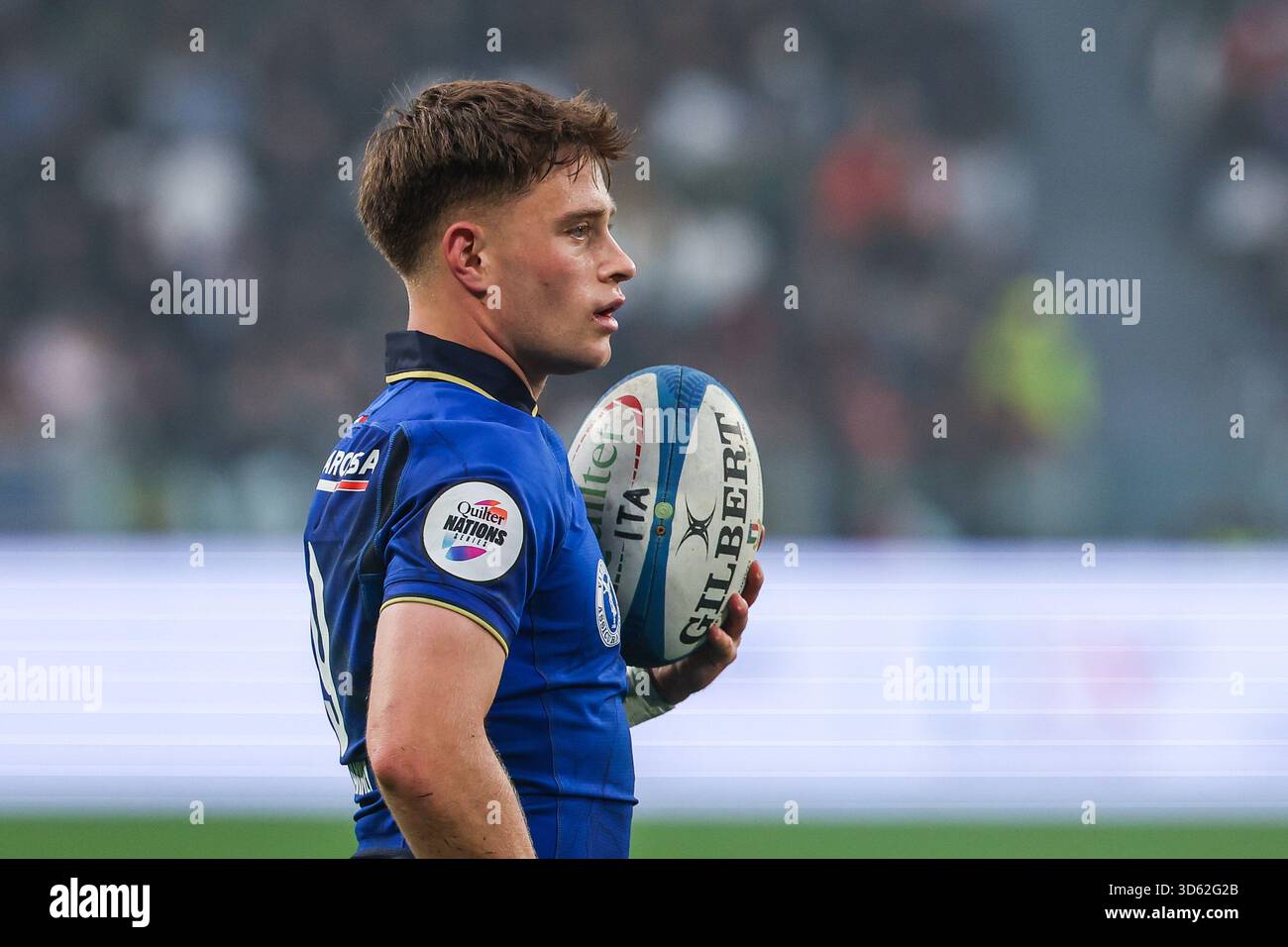 Stephen Varney of Italy seen in action during the Quilter Nations ...