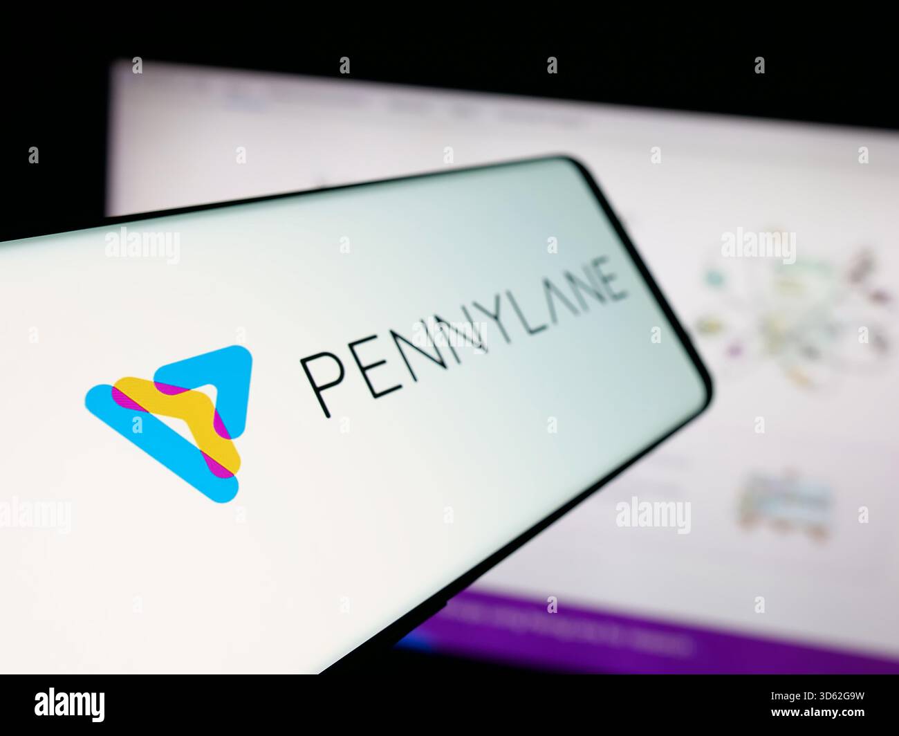 In this photo illustration, a smartphone with the logo of Canadian ...