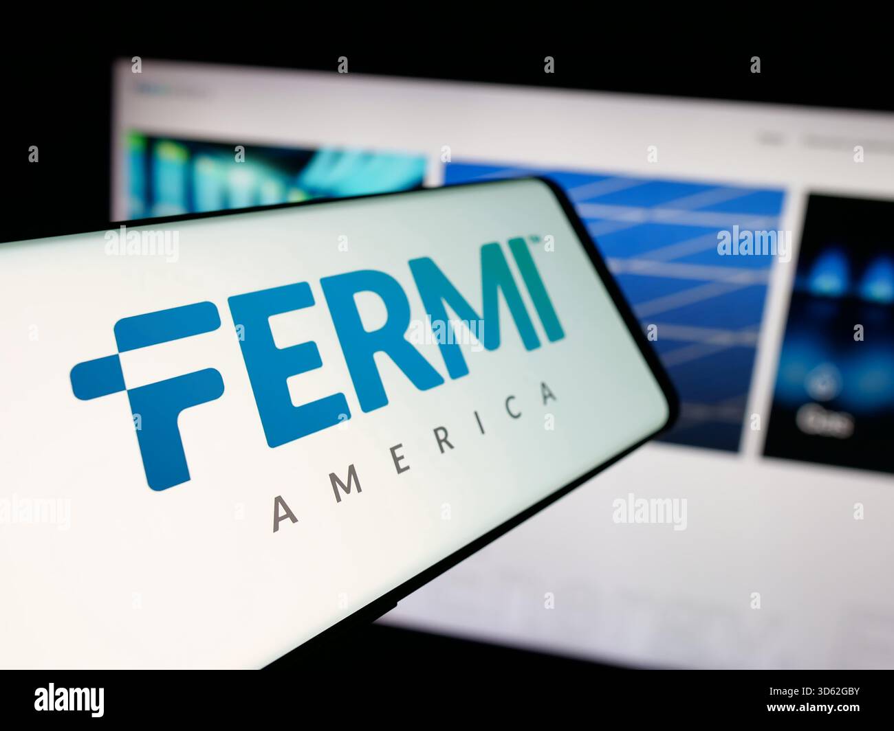 In this photo illustration, a smartphone with the logo of US energy ...