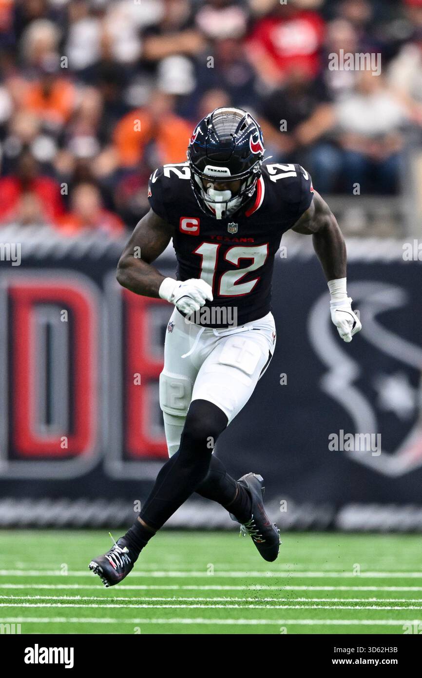 Houston Texans wide receiver Nico Collins (12) runs a route in the ...