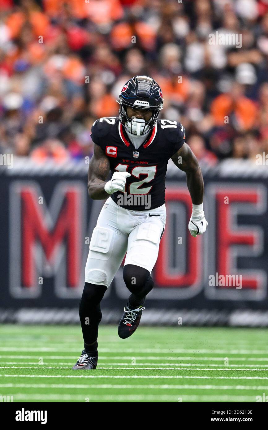 Houston Texans wide receiver Nico Collins (12) runs a route in the ...