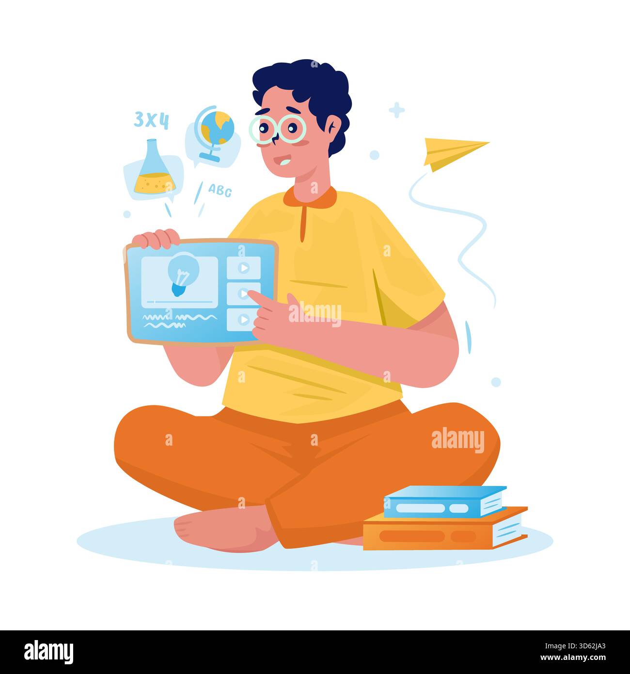 Video learning education vector Stock Vector Images - Alamy