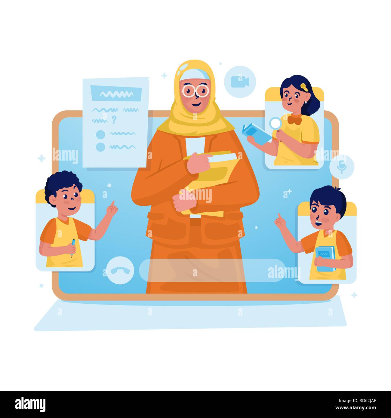 Video learning education vector Stock Vector Images - Alamy