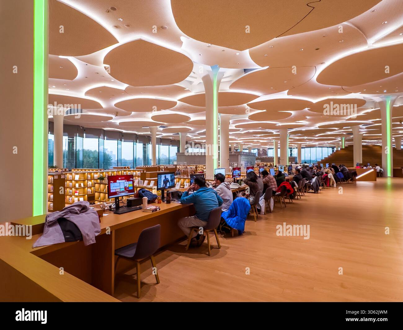 People read books at Beijing Library in Beijing, China, 15 November ...