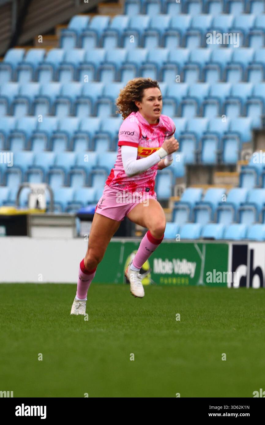 Exeter, Devon, UK. 16th November, 2025. PWR Premiership Women’s rugby ...