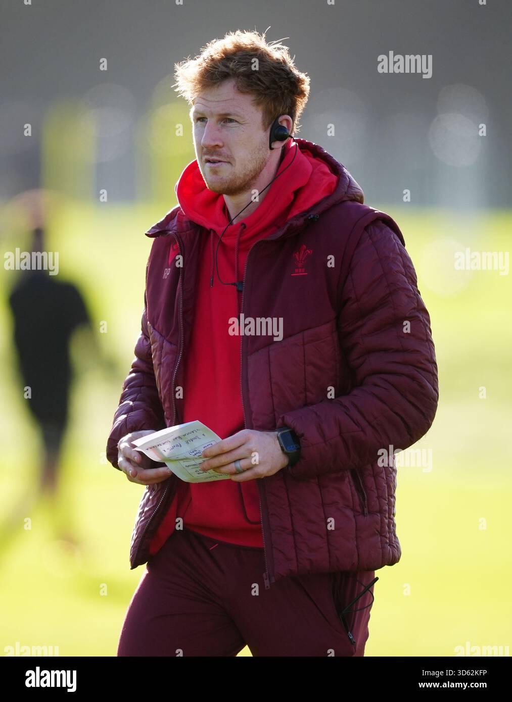 Wales coach Rhys Patchell during a training session at Vale Resort ...