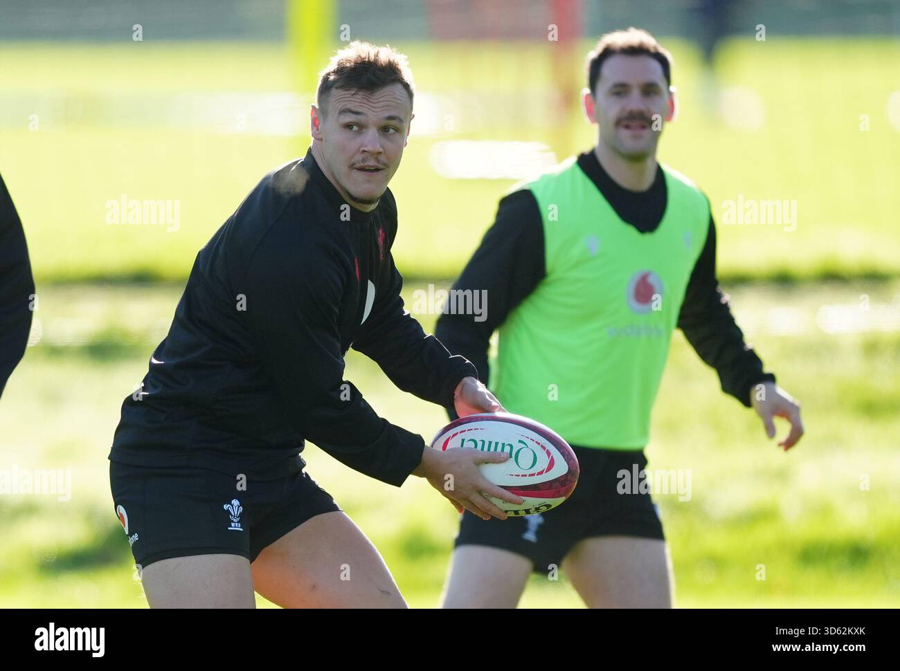 Wales' Jarrod Evans during a training session at Vale Resort, Hensol ...