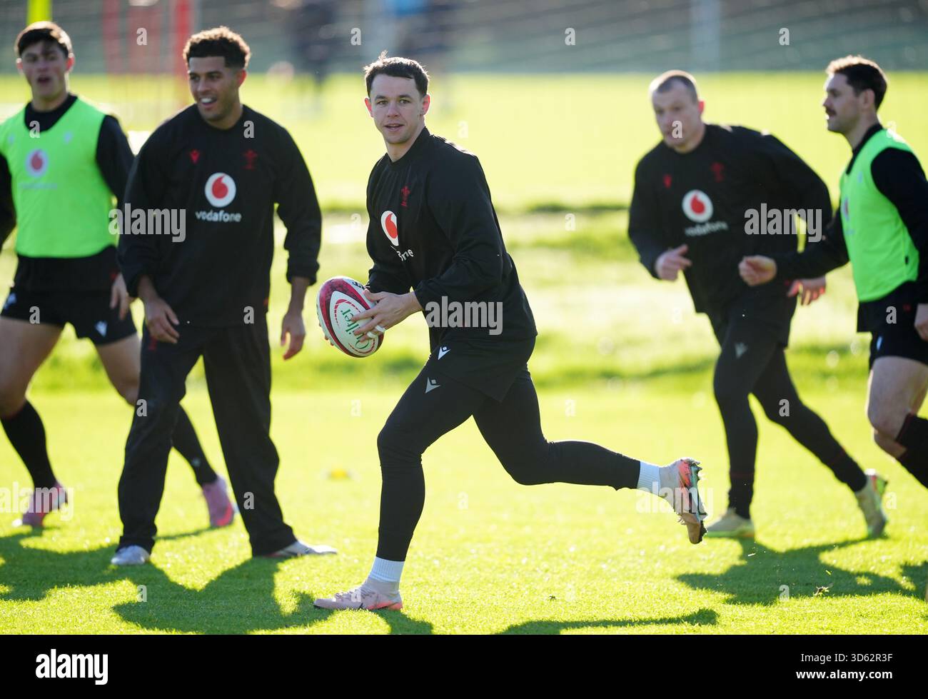 Wales' Tom Rogers during a training session at Vale Resort, Hensol ...