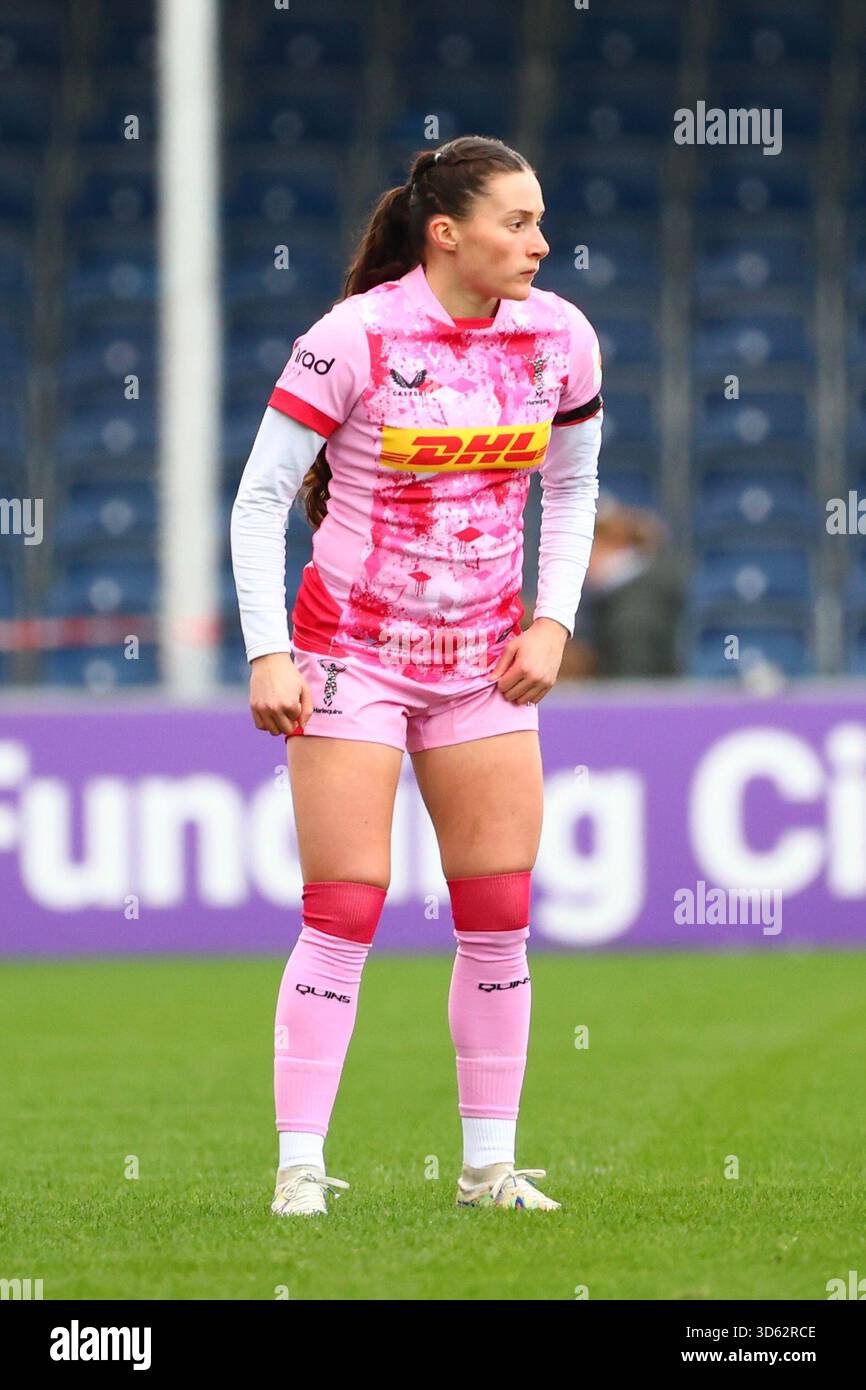Exeter, Devon, UK. 16th November, 2025. PWR Premiership Women’s rugby ...