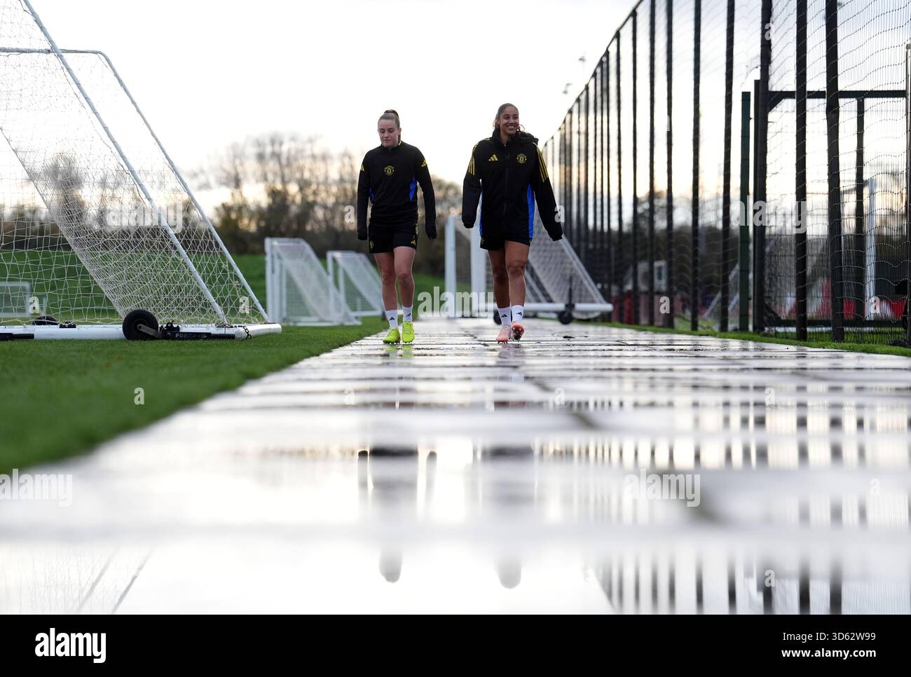 Manchester United's Ella Toone and Gabrielle George during a training ...