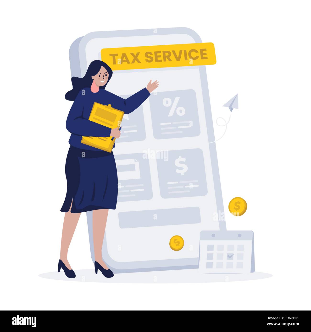 Tax administration service Stock Vector Images - Alamy