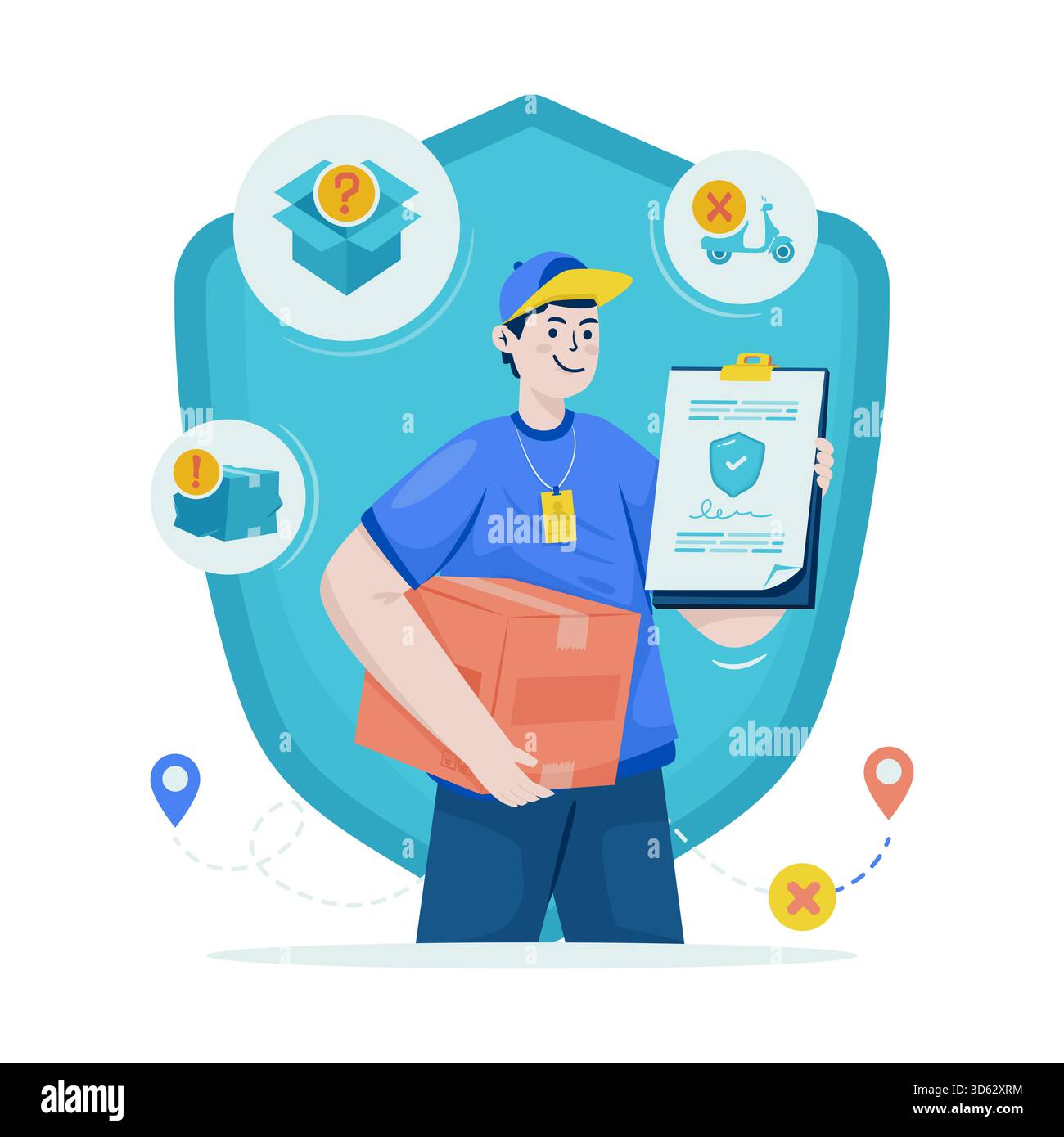 Shipping safety Stock Vector Images - Alamy