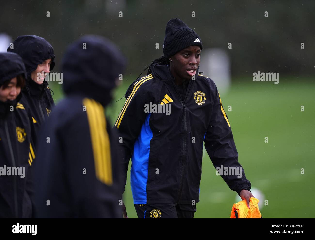Manchester United's Simi Awujo (right) during a training session at ...