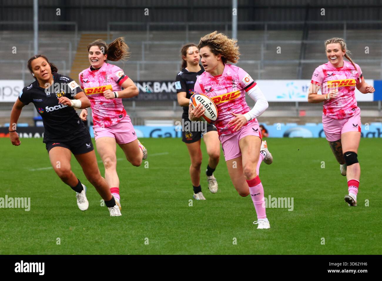 Exeter, Devon, UK. 16th November, 2025. PWR Premiership Women’s rugby ...