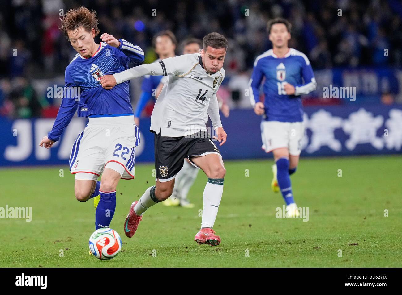 Japan's Ayumu Seko, left, and Bolivia's Robson Matheus fight for the ...