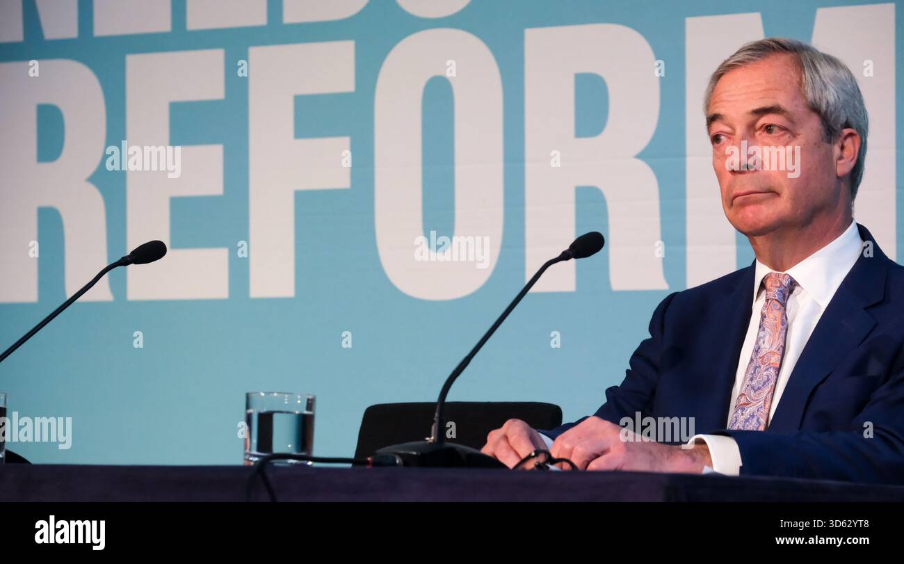 Westminster, London, UK. 18th Nov 2025. Reform Party UK press ...