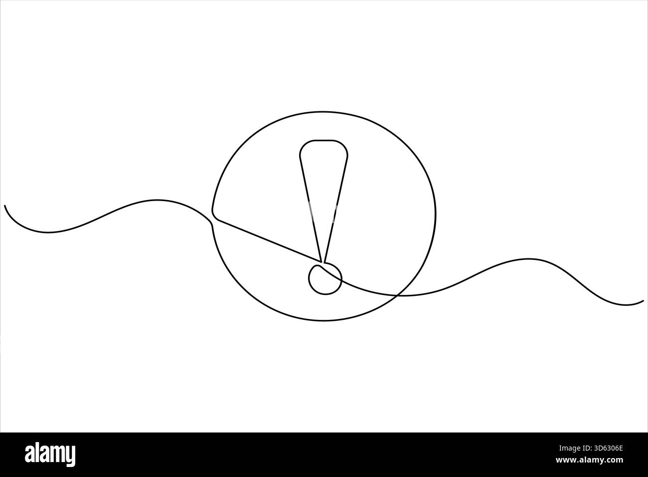 Attention mark icon minimal Stock Vector Images - Alamy